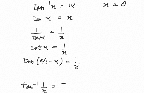SOLVED:PROVE: Identities Involving Inverse Trigonometric Functions (a ...