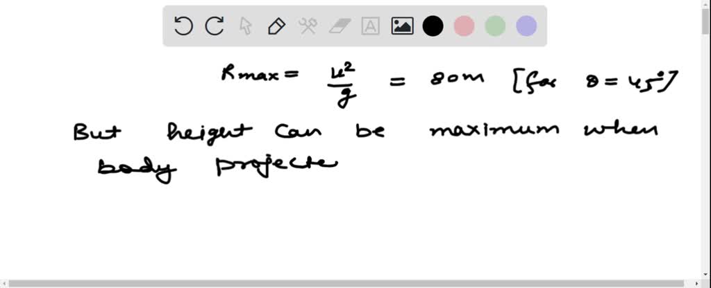 SOLVED:A man can throw a stone 80 m. The maximum height to which he can ...