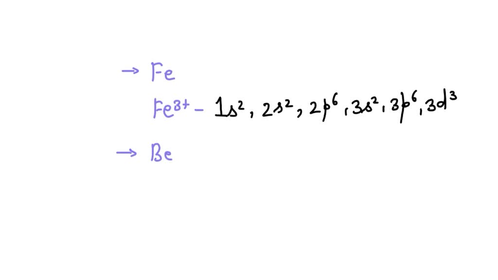 SOLVED:Write electron configurations for the most stable ion formed by each of the elements Fr ...