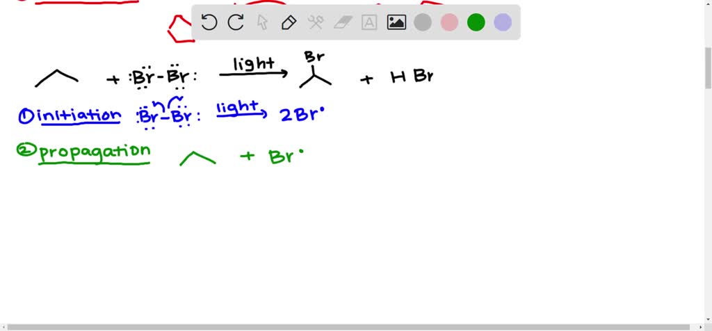 SOLVED:Draw the electron-pushing mechanism for each radical reaction below. Identify each step ...
