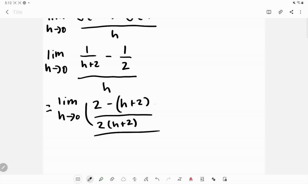 SOLVED:(Difference quotients) Let f be a function and let c and c+h be ...