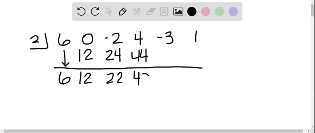 SOLVED Divide Using Synthetic Division In The First Two Exercises 