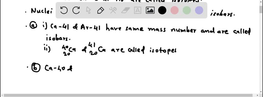 SOLVED:Nuclei with the same mass number but different atomic numbers ...