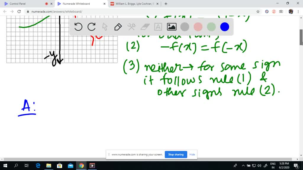 SOLVED:State whether the functions represented by graphs A, B, and C in the figure are even, odd ...