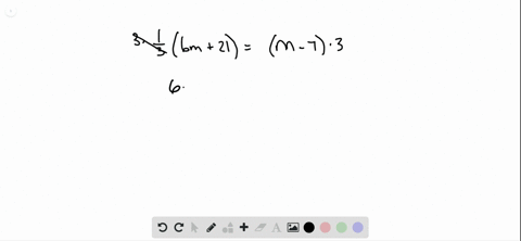 SOLVED:Solve each equation for the unknown. 7=m-3