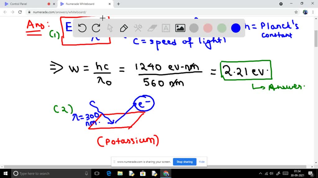 SOLVED:The longest wavelength of light that can eject electrons from ...
