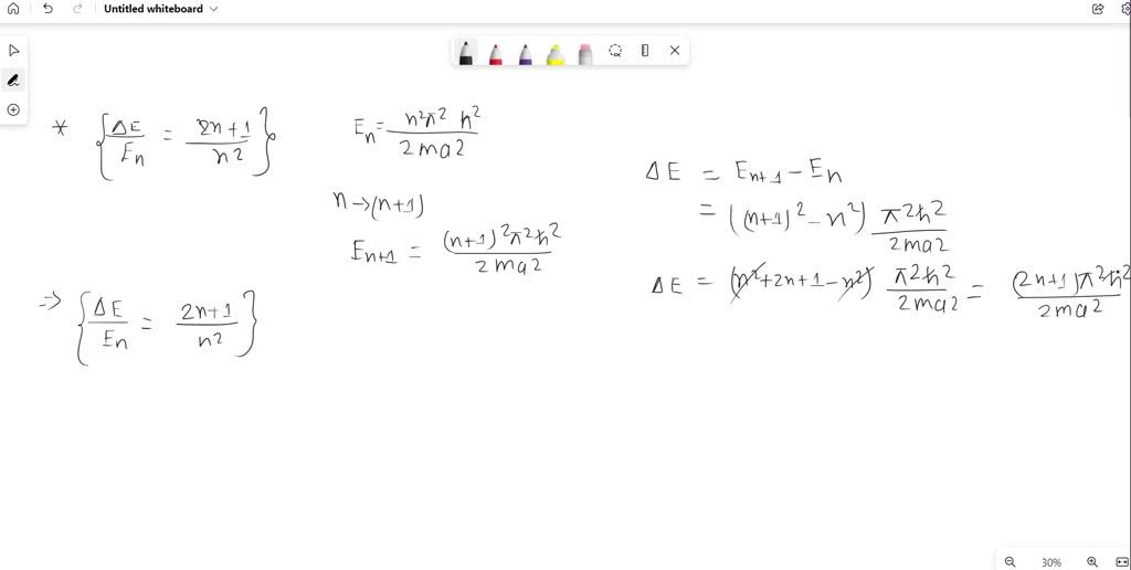 SOLVED:(a) For a particle in a box, show that the fractional difference ...