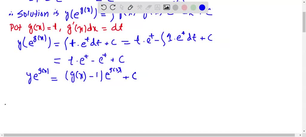 SOLVED:Let y^{\prime}(x)+y(x) g^{\prime}(x)=g(x) g^{\prime}(x), y(0)=0 ...
