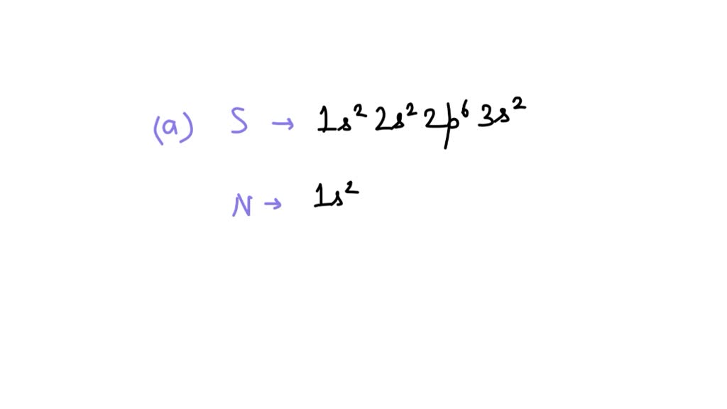⏩SOLVED:Explain why each of the following ground state… | Numerade