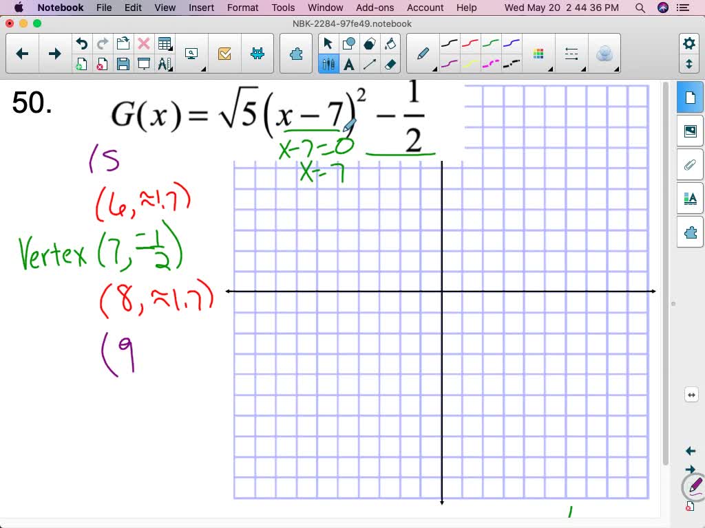 SOLVED:Sketch the graph of each quadratic function. Label the vertex, and sketch and label the ...