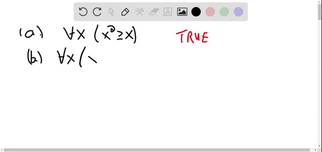 Let 𝐑 be the domain of the predicate variable x. Which of the following ...