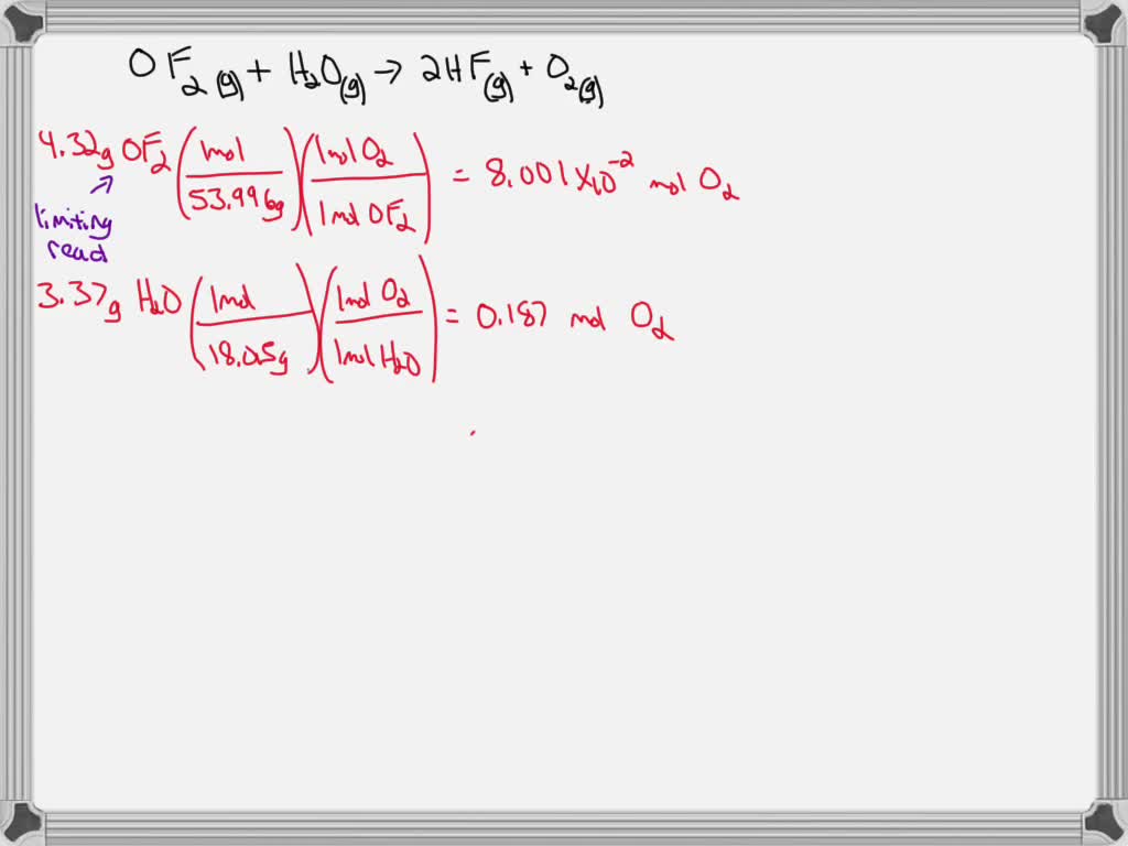 SOLVED Oxygen Difluoride OF2 Is A Colorless Very Poisonous Gas That solved-oxygen-difluoride-of2-is-a-colorless-very-poisonous-gas-that