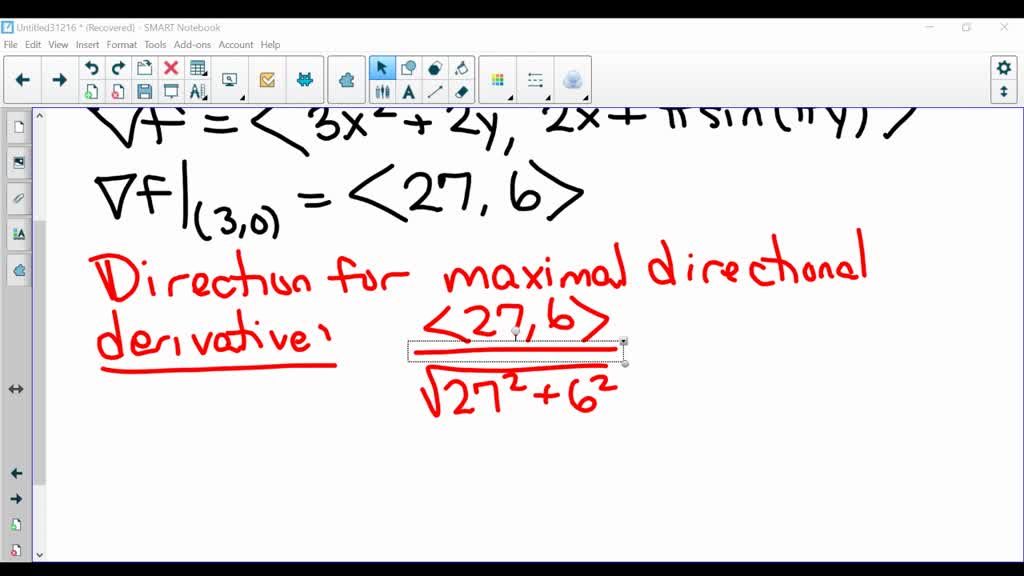 ⏩SOLVED:Find the maximum directional derivative for the function and ...