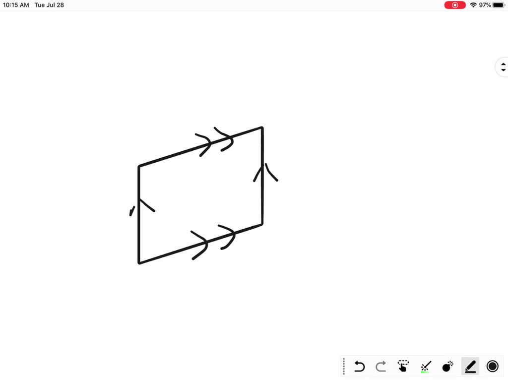 In the figure below, the arrowheads indicate parallel sides. From them ...