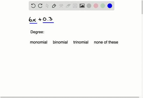 SOLVED:Find the degree of each polynomial and indicate whether the ...