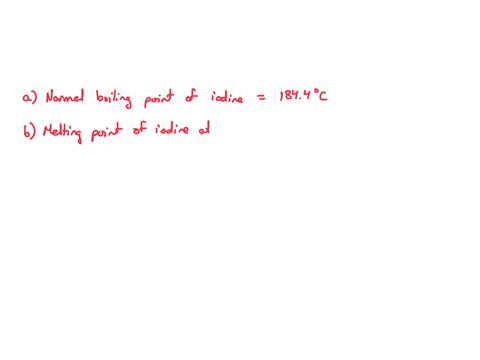 ⏩SOLVED:Consider the phase diagram for iodine shown below and answer ...