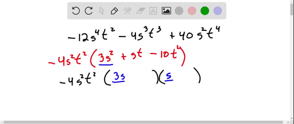 Factor. Remember to use the largest common factor and to check by ...
