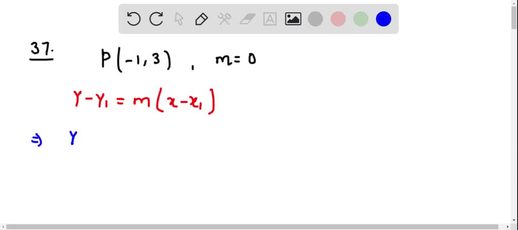 A point on a line and its slope are given. Find the point-slope form of ...