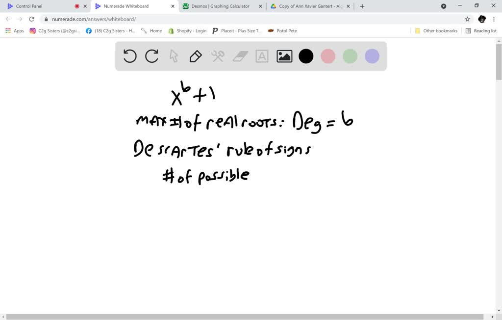 SOLVED Determine The Maximum Number Of Real Zeros That Each Polynomial 