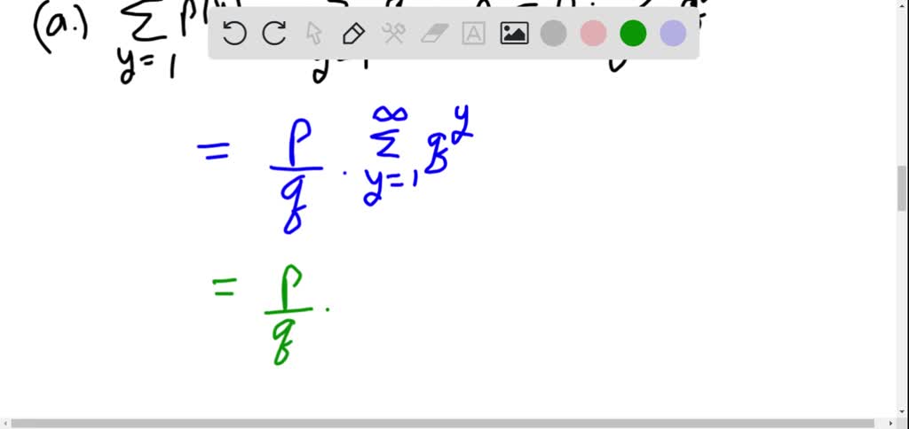 Let X be the geometric random variable GEP(p). Prove Theorem 6.8: (iii ...