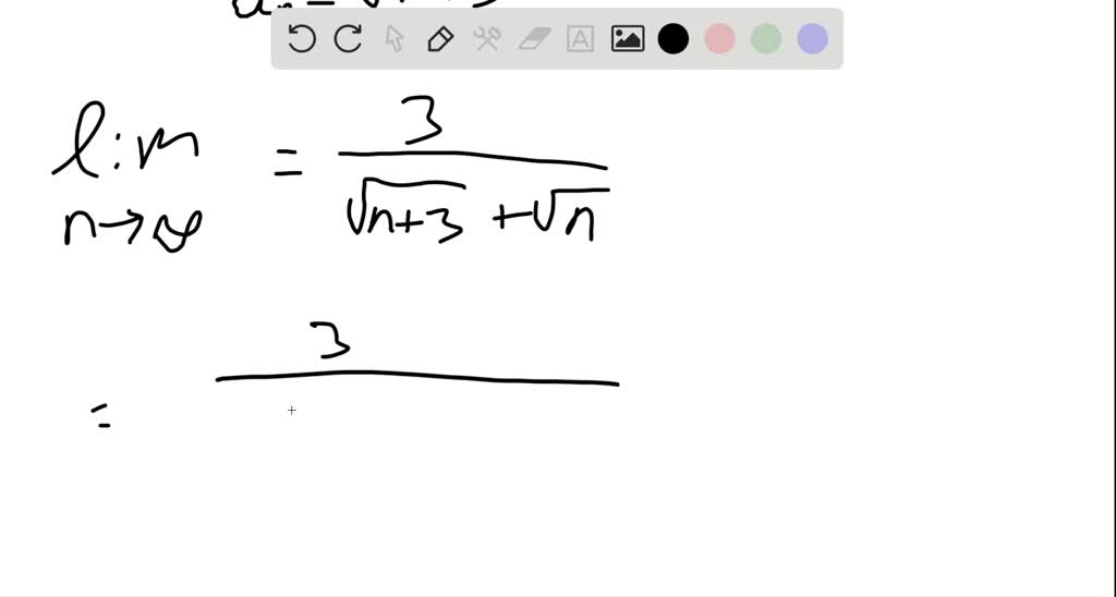 SOLVED:Use the appropriate limit laws and theorems to determine the limit of the sequence or ...