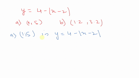 SOLVED:Determine whether each point lies on the graph of the equation ...