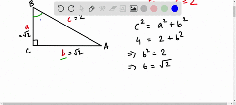 SOLVED:Suppose ABC is a right triangle with sides of lengths a, b, and c and right angle at C ...