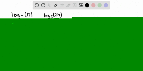 SOLVED:Comparing Logarithms Which is larger, log, 17 or log5 24 ...