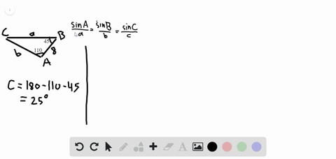 SOLVED:Solve the given triangles. Round all answers to four decimal ...