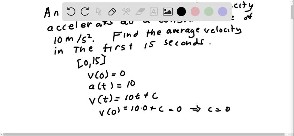 The velocity of a body is given by v=u+ ar. The initial velocity u is ...