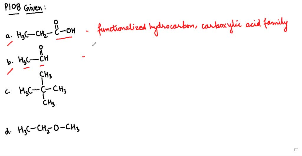 SOLVED:Classify each organic compound as a hydrocarbon or a ...