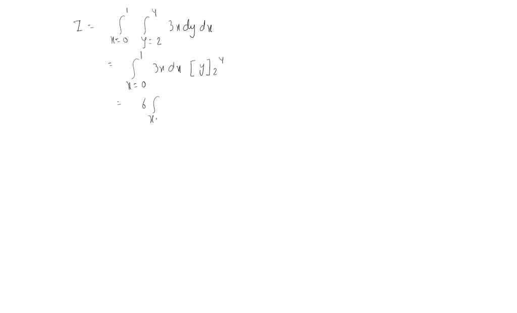 SOLVED Evaluate The Integrals x 0 1 y 2 4 3 X D Y D X solved-evaluate-the-integrals-x-0-1-y-2-4-3-x-d-y-d-x