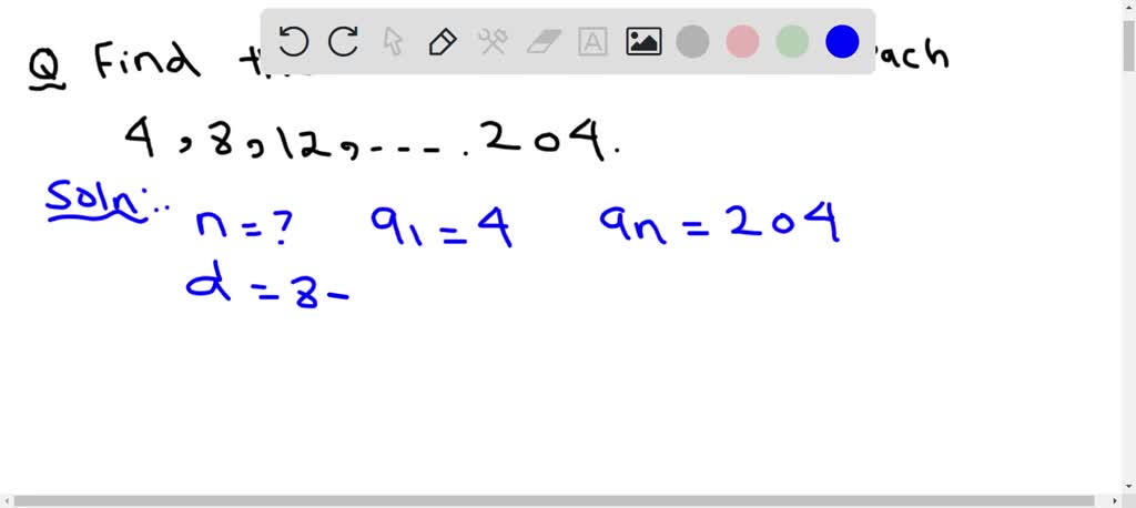 ⏩SOLVED:Find the number of terms in each arithmetic sequence.… | Numerade