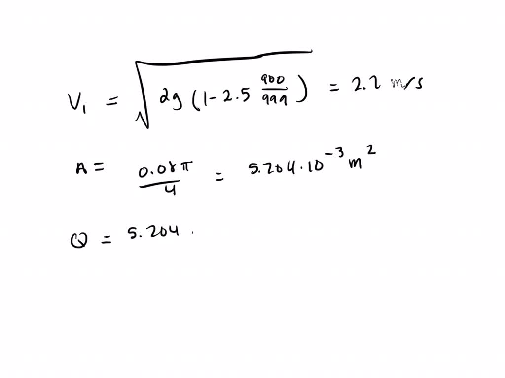 Calculate the flow rate of 40^∘ C water in the pipes shown in Fig. P13 ...
