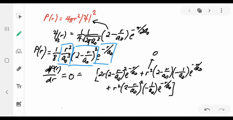 SOLVED:(a) Show that the most probable radial position for an electron ...