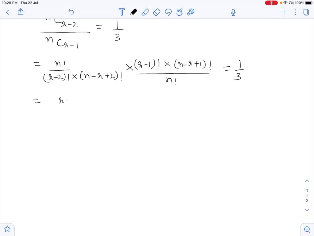 SOLVED:The formula ( n r )=(n !)/(r ! ·(n-r) !) is used to determine ...