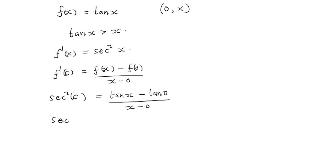 SOLVED:(a) Prove that the equation tanx=x has a real positive root in ...