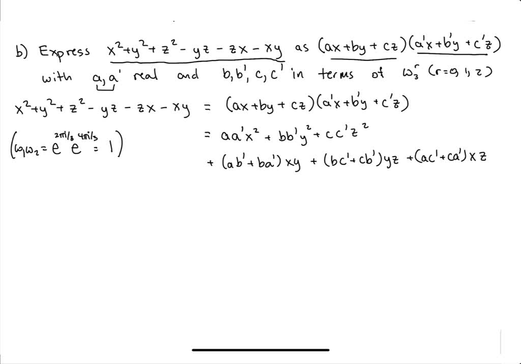SOLVED:A root of unity in the complex numbers is a number \omega such ...