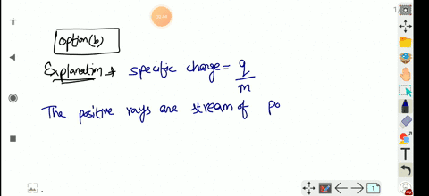 SOLVED:The specific charge for positive rays is much less than that for ...