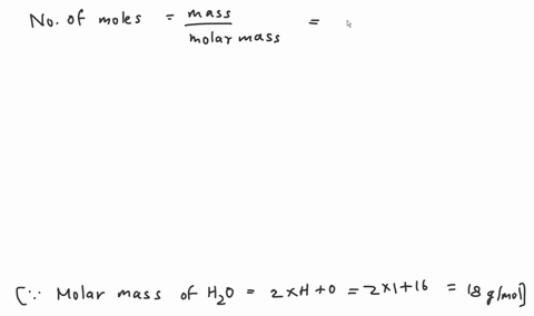 SOLVED:How many moles of water are there in 100 grams of water?