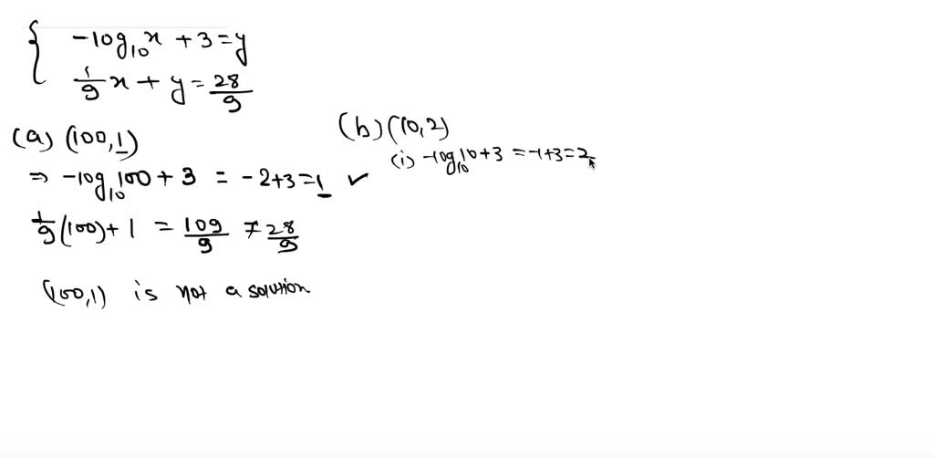 SOLVED:Determine whether each ordered pair is a solution of the system ...