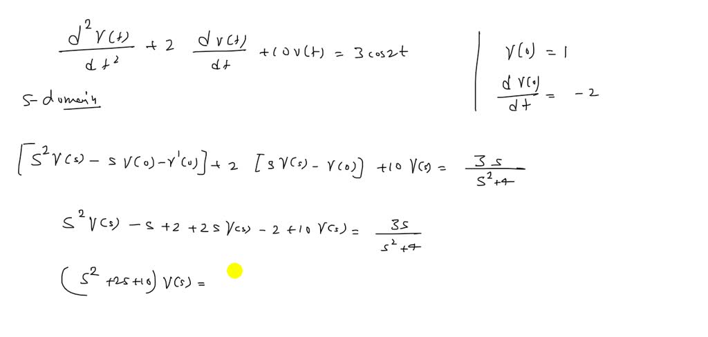 SOLVED:(a) Determine the differential equation relating v1(t) and v0(t ...