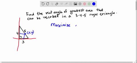 SOLVED: Determine the dimensions of the rectangle of largest area that can be inscribed in the ...