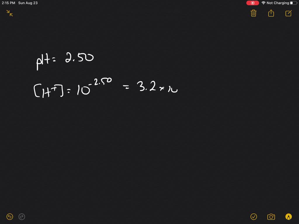SOLVED:Calculate the concentration of an aqueous HI solution that has ...