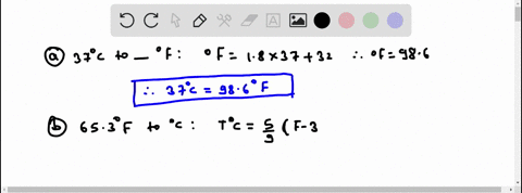 SOLVED:Calculate the unknown temperature in each of the following: a ...