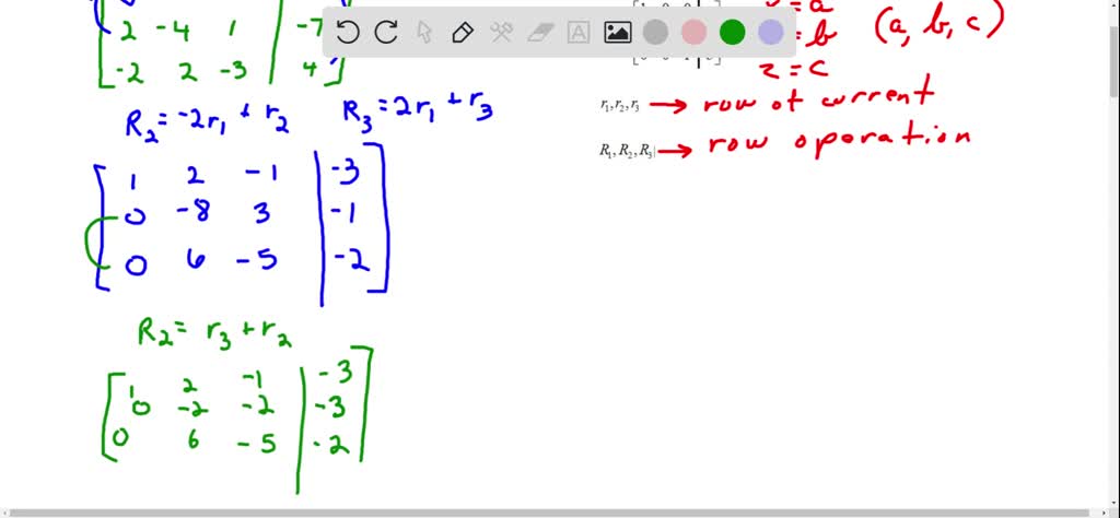 SOLVED:Solve each system of equations using matrices (row operations). If the system has no ...
