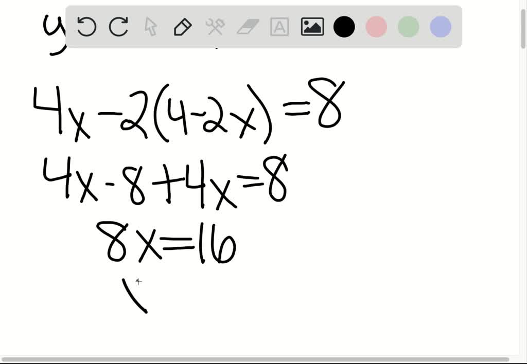 SOLVED:Use the substitution method or linear combinations to solve the linear system and tell ...