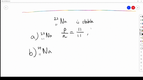 SOLVED:The stable isotope of sodium is ^23 Na. What kind of ...
