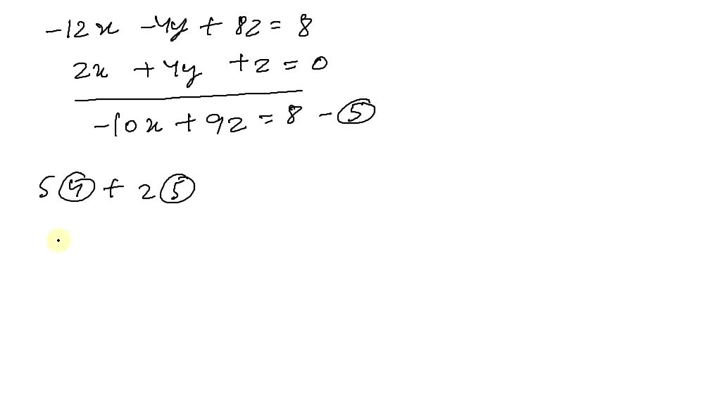 SOLVED Solve Each System In Exercises 5 22 If There Is No Solution Or 