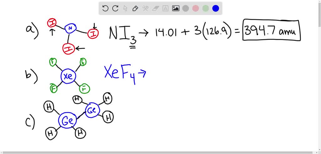 Calculate the molecular mass (in amu) of each of the following ...